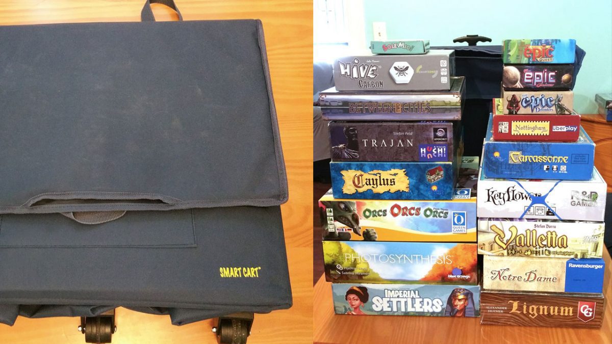 Board Game Bag Review – Wide Load Smart Cart – Meeple Mountain