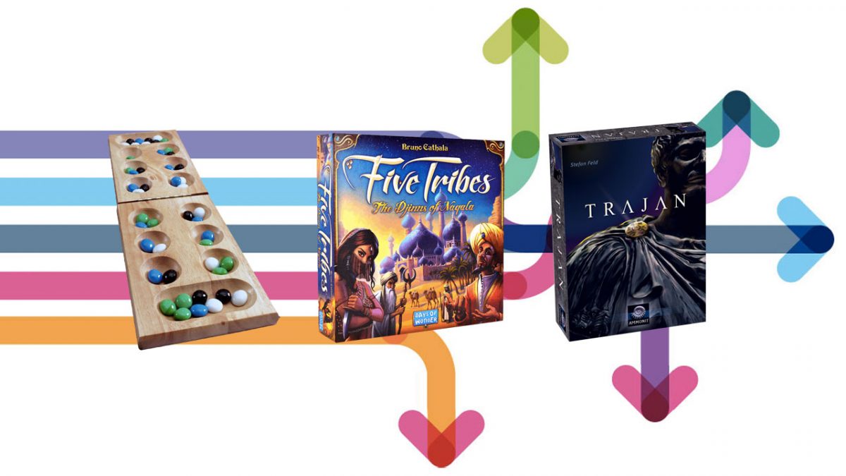 Board Game Step Ladder – Mancala – Meeple Mountain