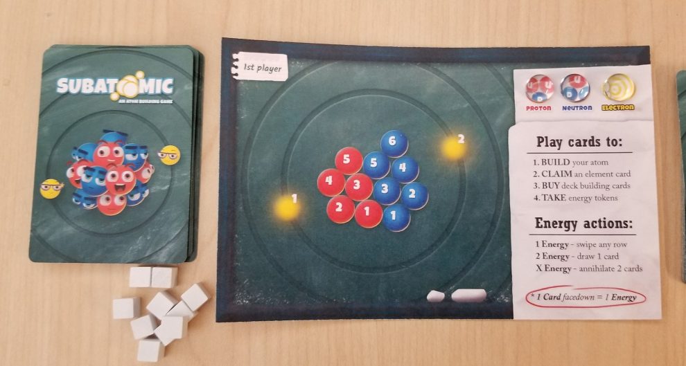 Subatomic: An Atom Building Game Review – Meeple Mountain