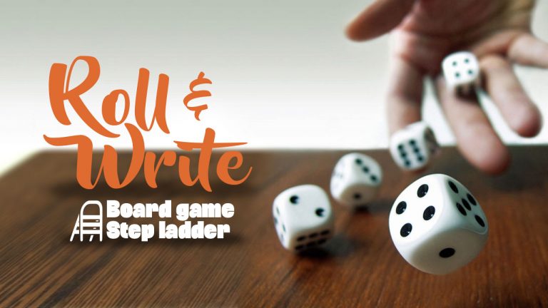 Board Game Step Ladder – Roll and Write – Meeple Mountain