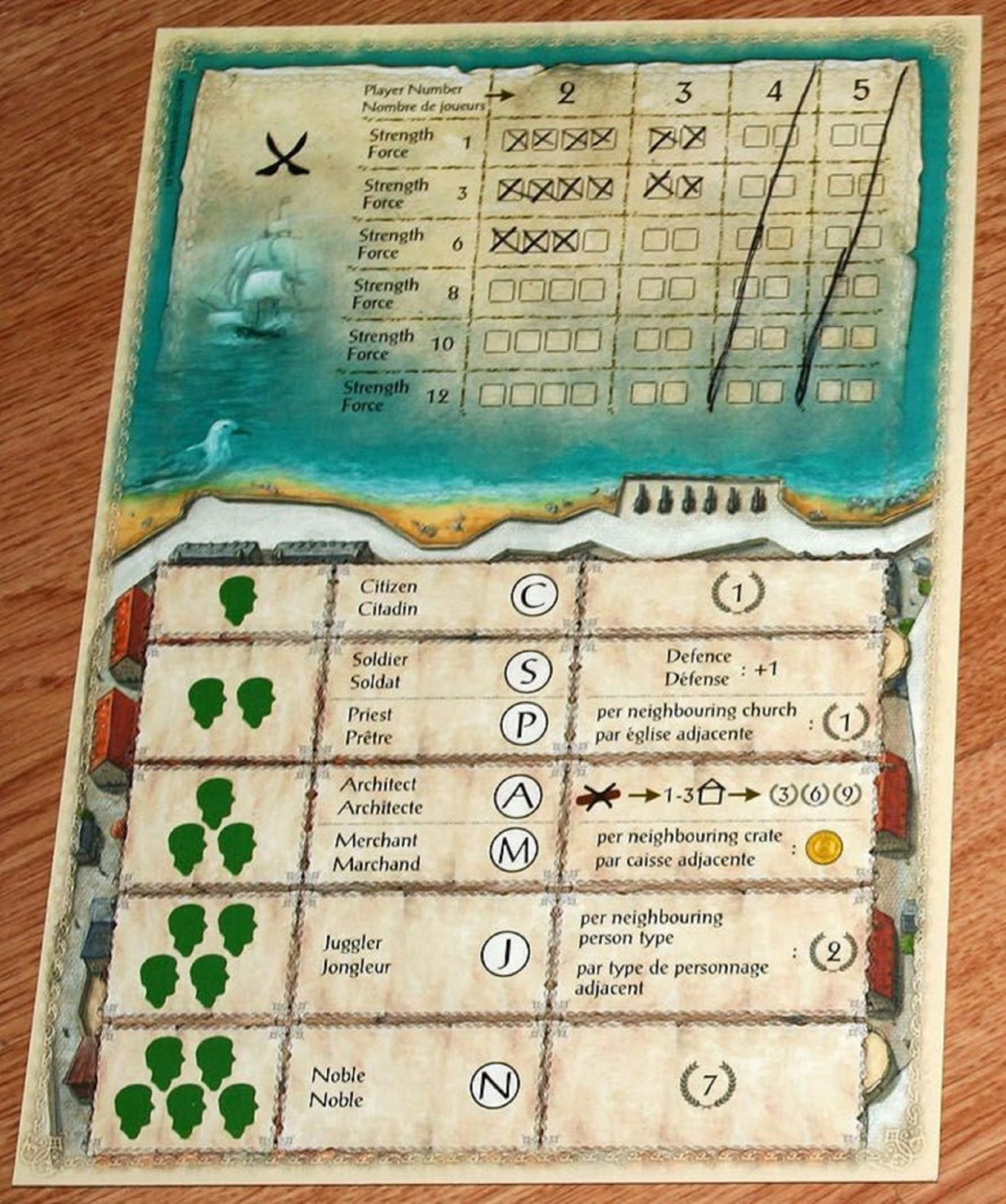 Board Game Step Ladder – Roll and Write – Meeple Mountain