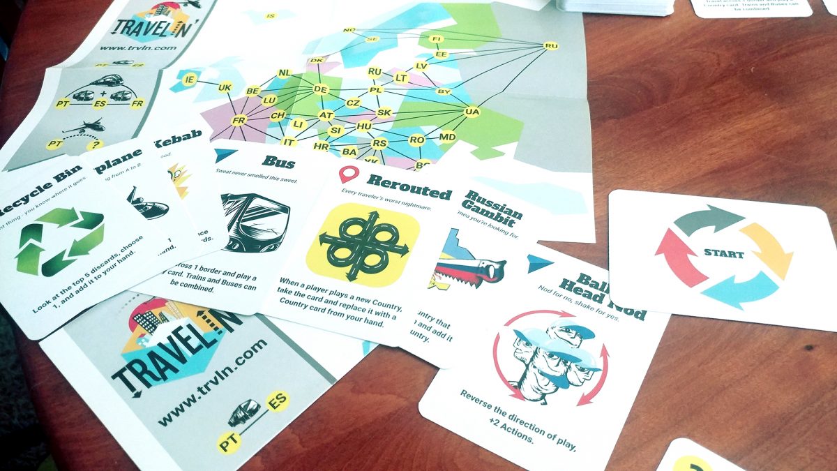 Travelin’ Game Review – Meeple Mountain