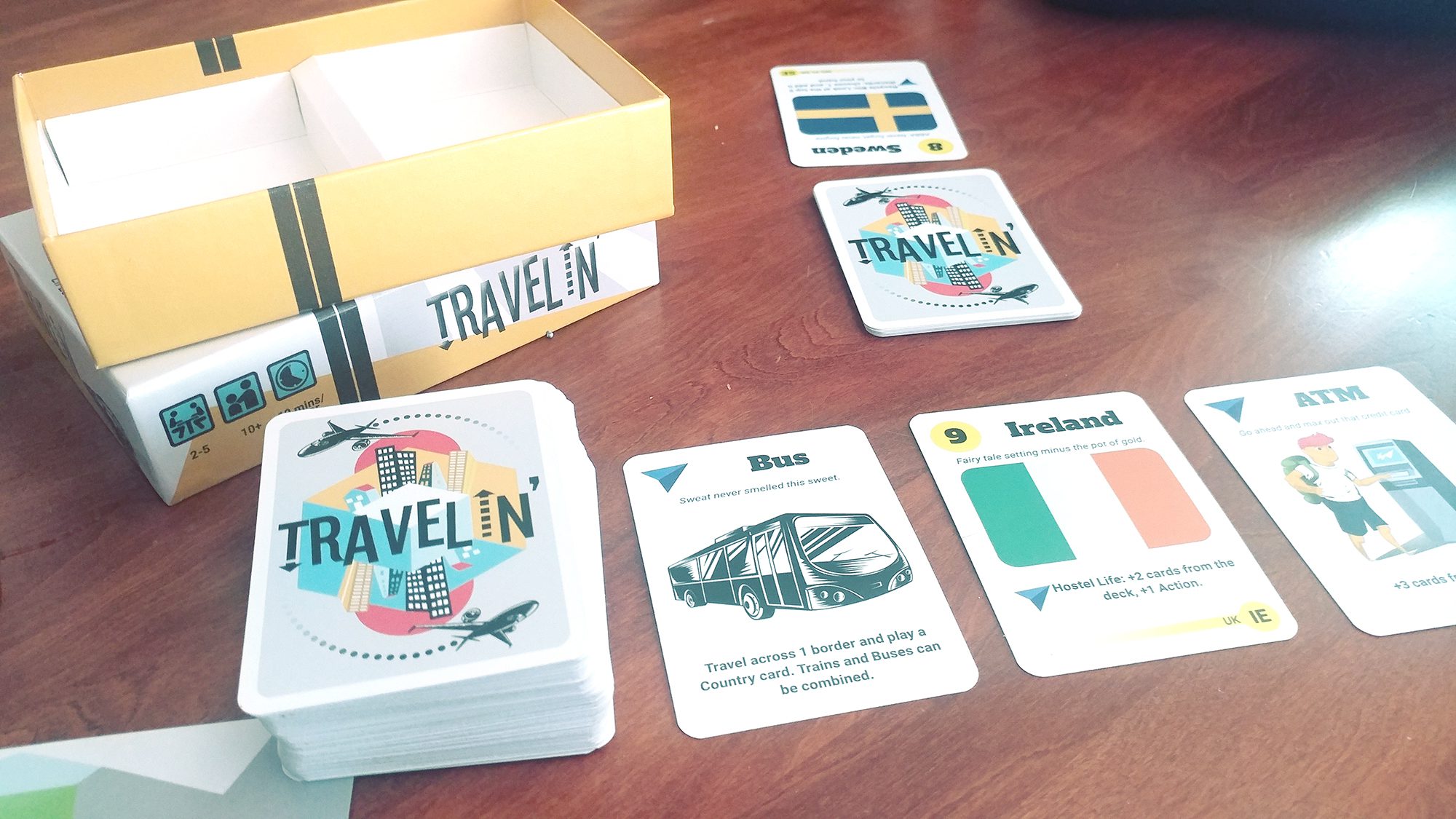 Travelin’ Game Review – Meeple Mountain