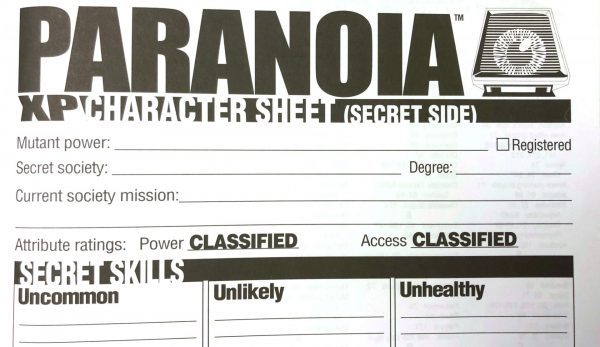 Paranoia RPG Game Review – Meeple Mountain