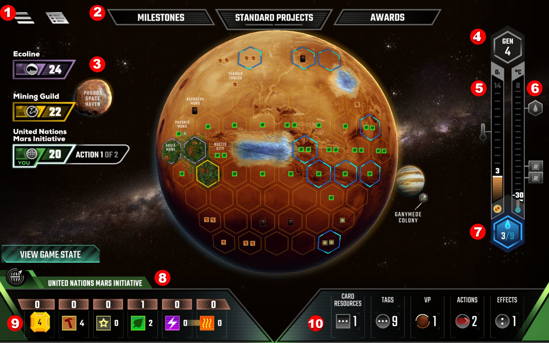 Terraforming Mars Digital Game Review – Meeple Mountain