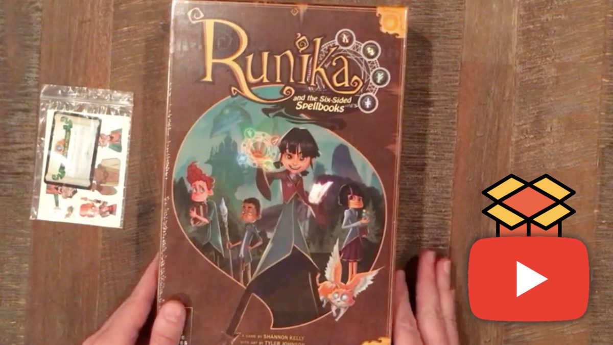 Runika and the Six-sided Spellbooks Unboxing Video – Meeple Mountain