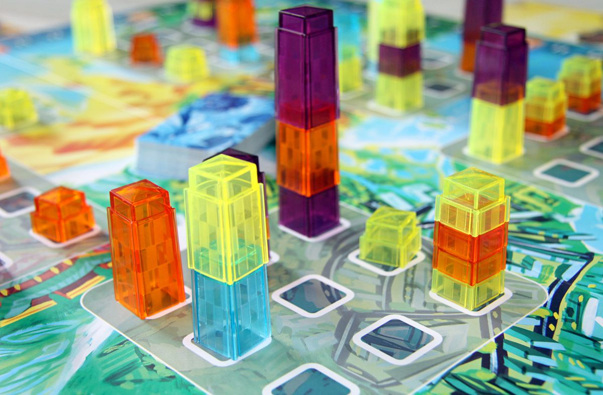 Board Game Step Ladder – Skyscrapers – Meeple Mountain