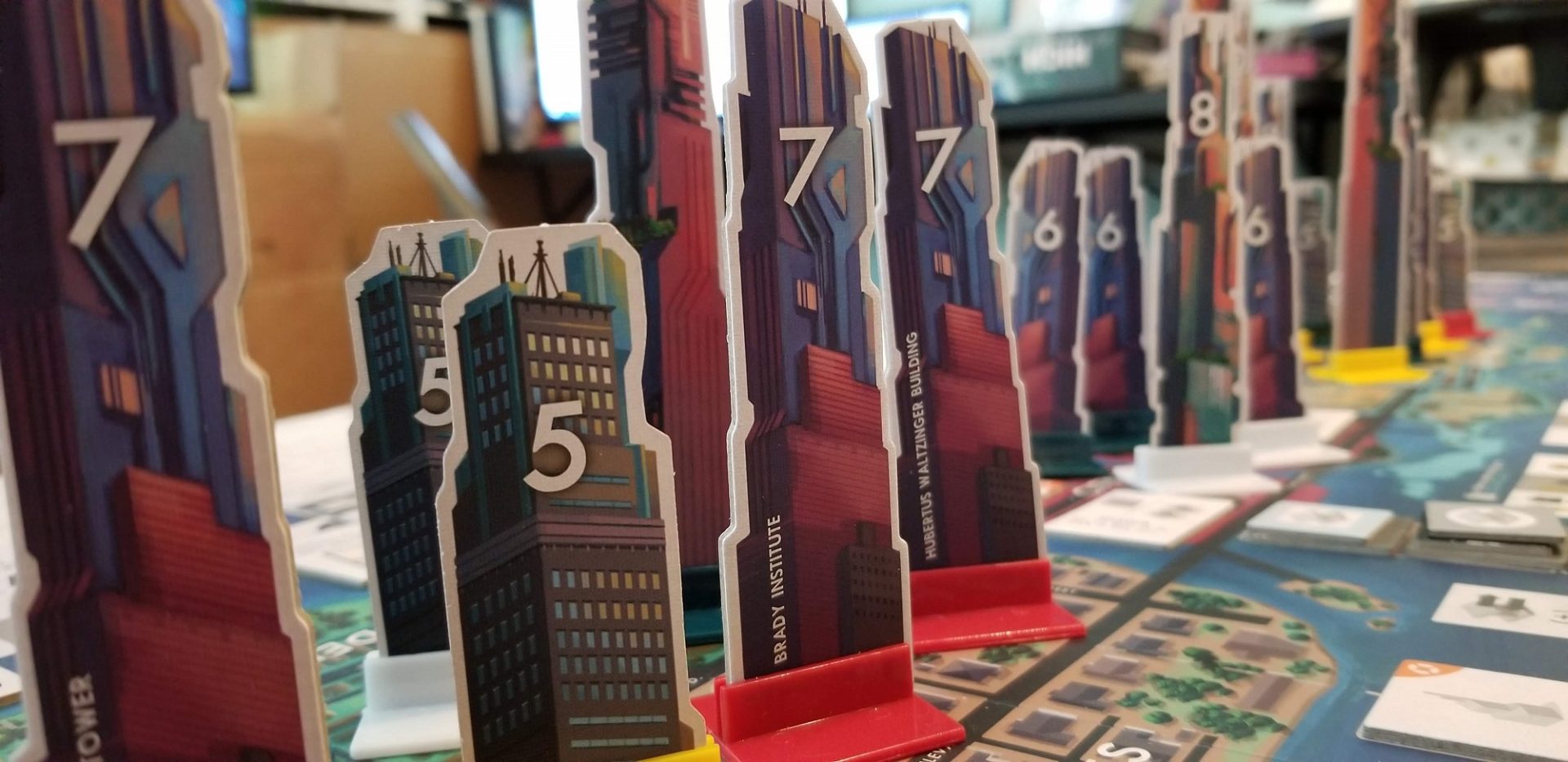 Board Game Step Ladder – Skyscrapers – Meeple Mountain