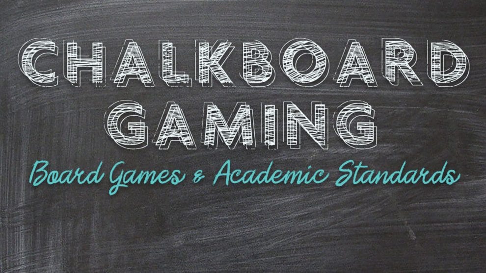 ChalkBoard Gaming: Board Games and Academic Standards – Meeple Mountain
