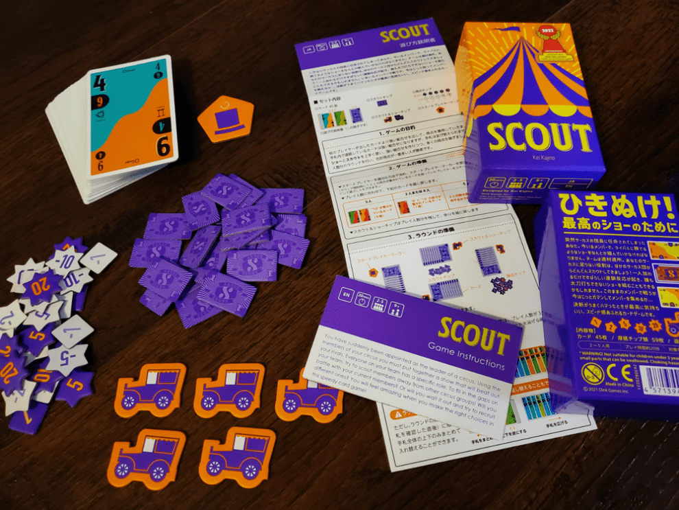 SCOUT Game Review – Meeple Mountain