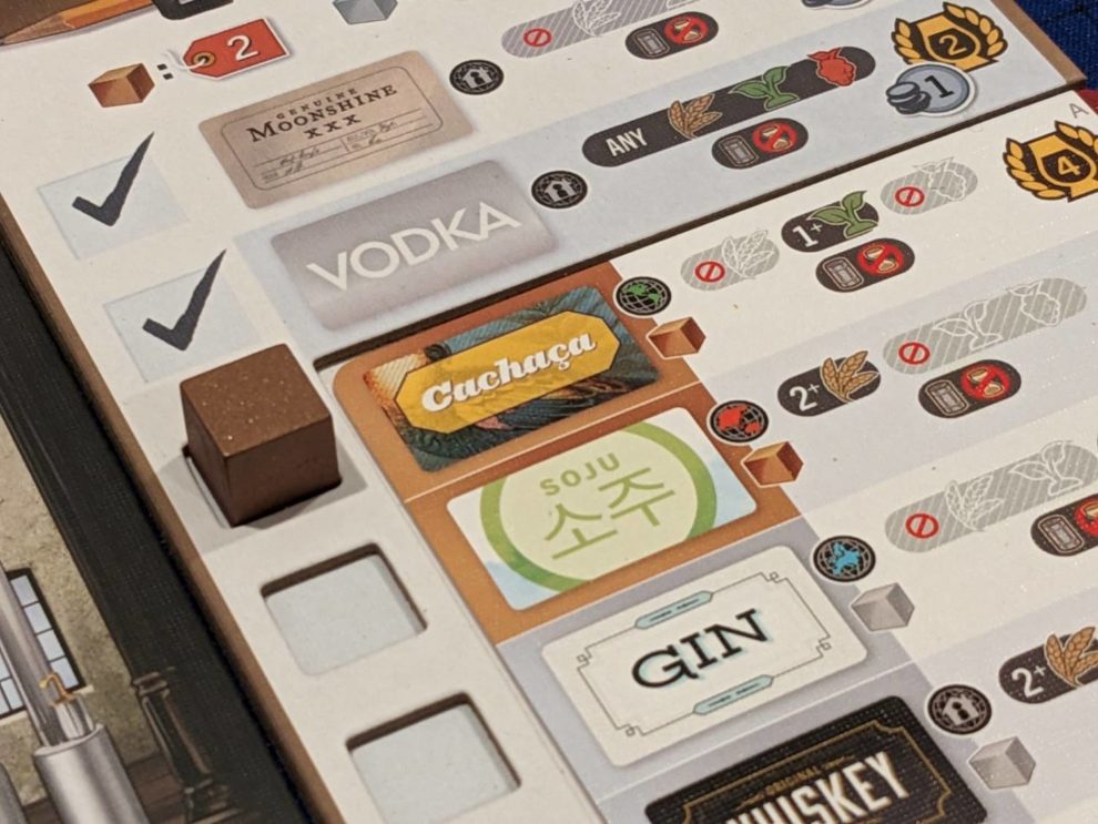 Distilled Game Review – Meeple Mountain