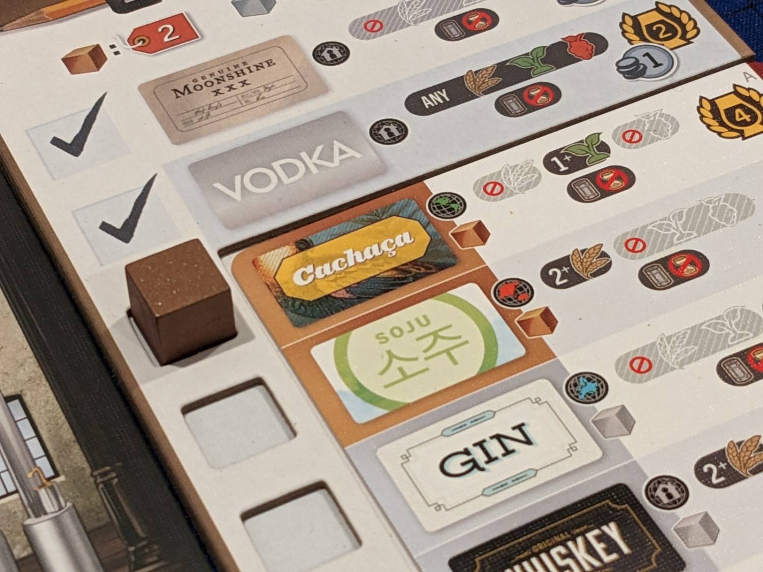 Distilled Game Review – Meeple Mountain