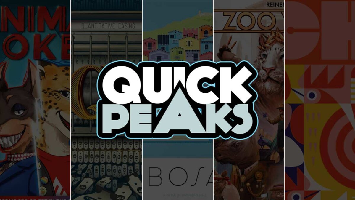 Quick Peaks - Animal Poker, QE, Zoo Vadis, Bosa, Chicken! with Chicken ...