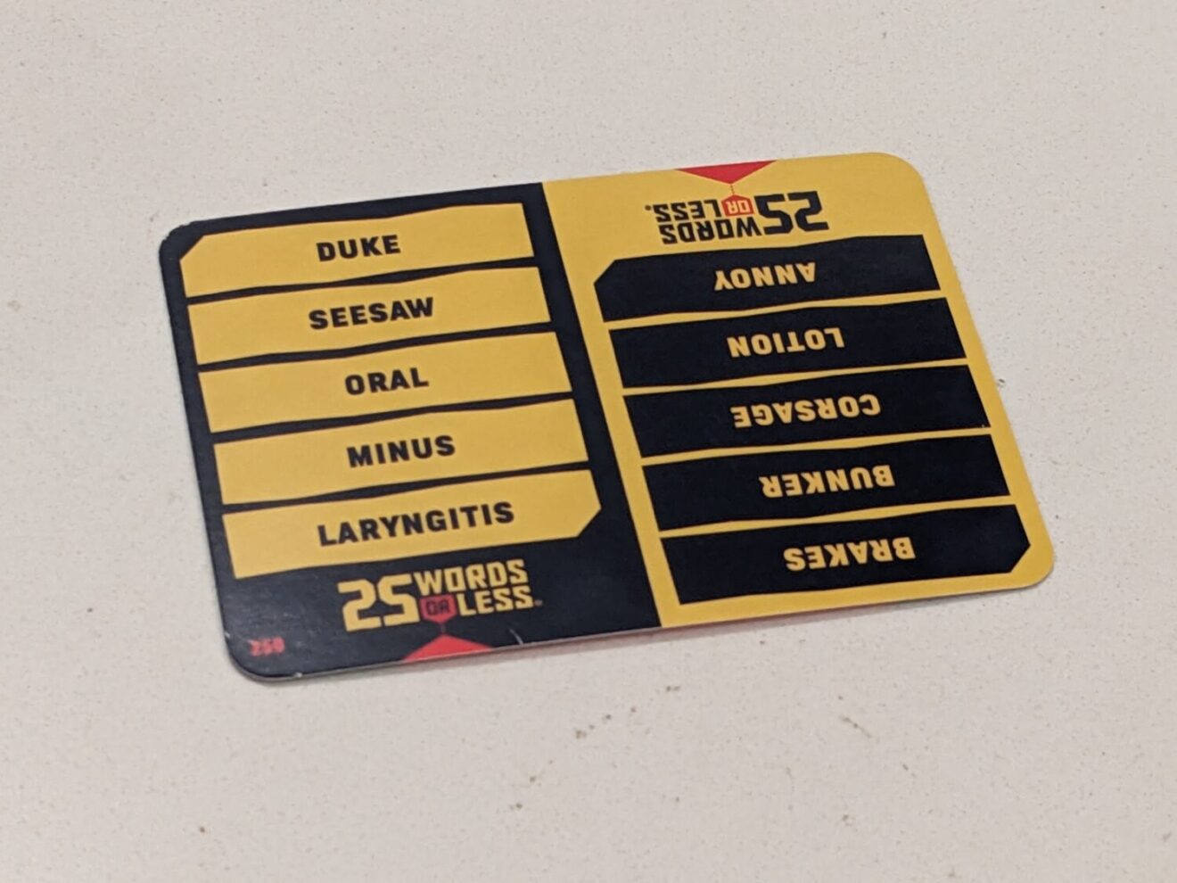 25 Words or Less Game Review – Meeple Mountain